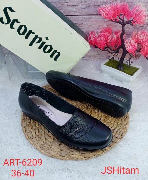 sepatu kulit wanita scorpion 6209 | Lazada Indonesia
