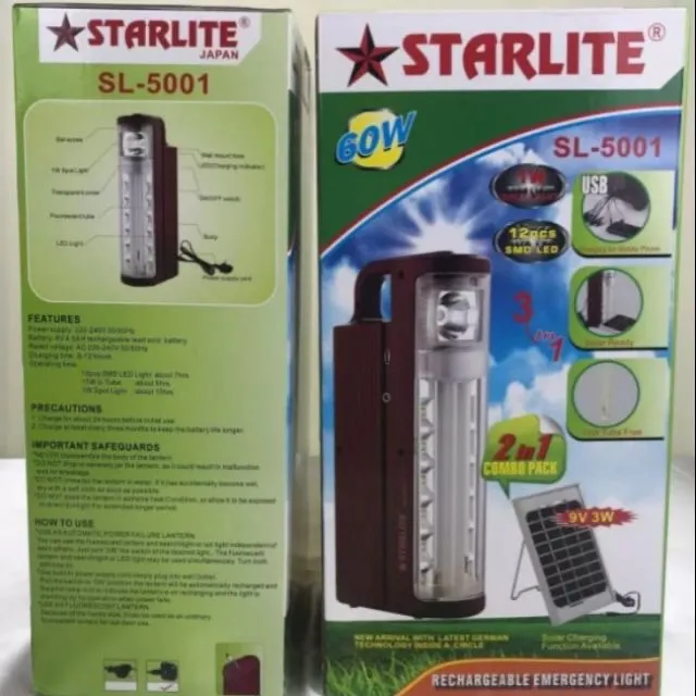 Emergency Light, Starlite SL-5001 Made in Japan | Lazada