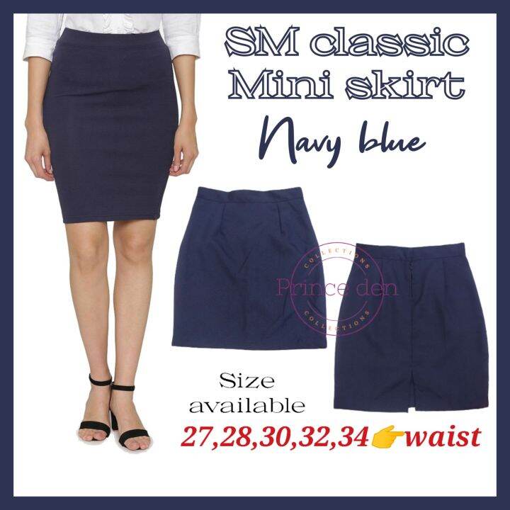 SM CLASSIC MINI SKIRT SM PALDA SM UNIFORM SCHOOL UNIFORM NAVY BLUE | Lazada PH