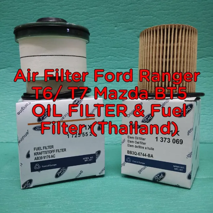 Air Filter Ford Ranger T6/ T7 Mazda BT5 Oil Filter & Fuel Filter ...