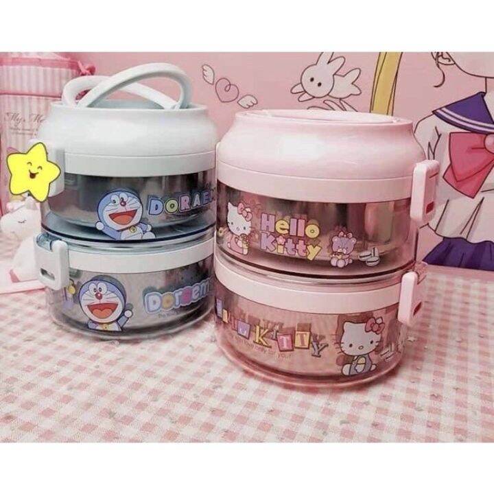 Stainless Steel Tupperware Food Container Portable Lunch Box Bento Box ...