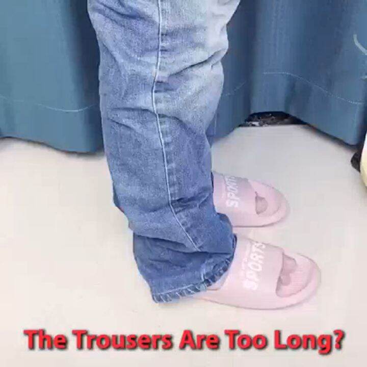 Self-adhesion Pants Mouth Paste Cut-free Trouser Leg Sticker Pendekkan ...