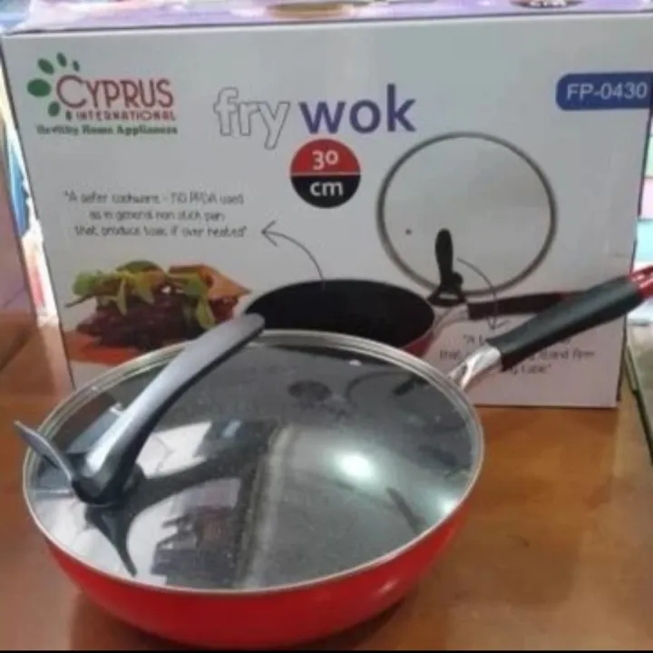 CYPRUS PANCI 30CM FP 0430 FRY WOK ANTI LENGKET | Lazada Indonesia