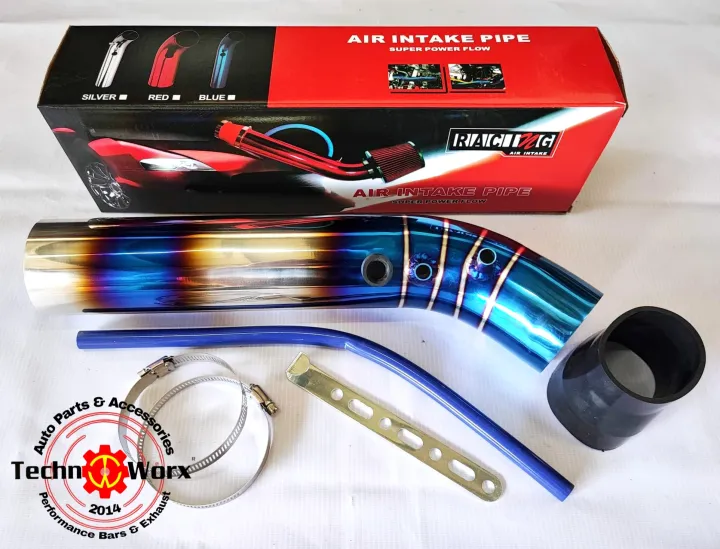 Titanium 76mm Long Air Intake Pipe filter Simota cone hks Extender ...