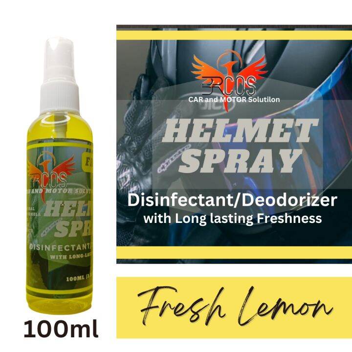 BRCos Helmet Freshener + Antibacterial Disinfectant Spray - The ...