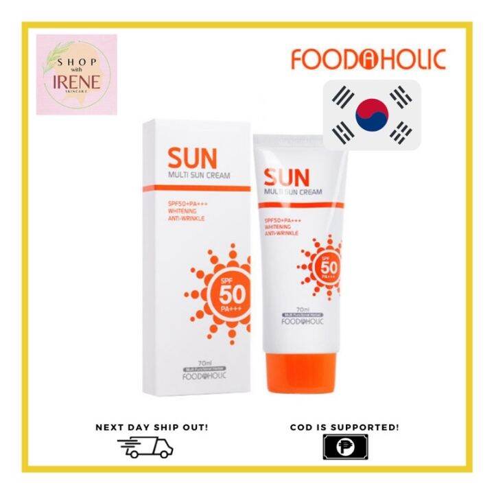 FOODAHOLIC SUN MULTI SUNSCREEN SPF50 70ML FROM KOREA | Lazada PH