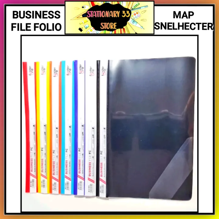 1 Pak Business File / Map Snelhecter Plastik Folio isi 12 Pcs | Lazada ...