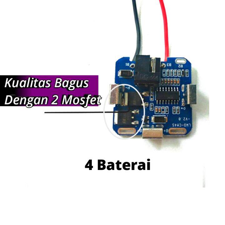 Modul bms 4s pcb 14,4 v 16.8v 18v volt Bor proteksi Baterai Lithium 18650 bor cordless bisa buat ...