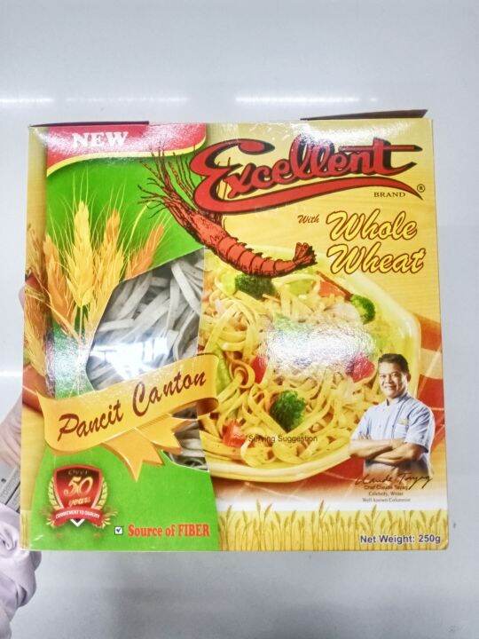 250g Excellent Pancit Canton with Whole Wheat Source of Fiber | Lazada PH