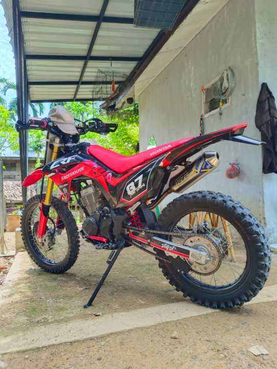 Dekal stiker motor crf variasi merah terbaru Decal CRF 150 L Full Body ...