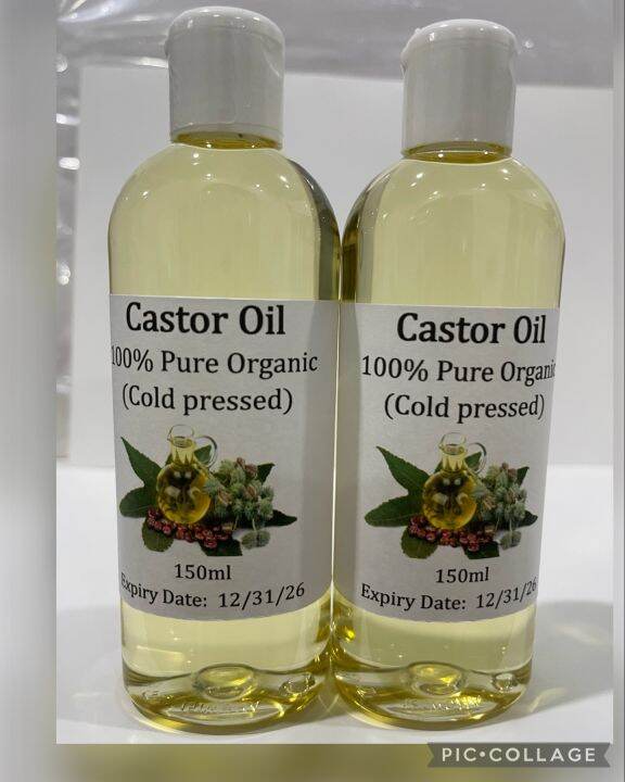 CASTOR OIL 100% Pure Organic Cold pressed 100ml/120ml | Lazada PH