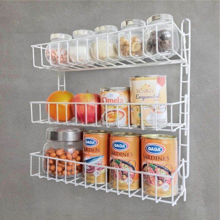 RAK BUMBU GANTUNG/RAK GANTUNG SERBAGUNA 3 SUSUN / RAK BUMBU GANTUNG 3 ...