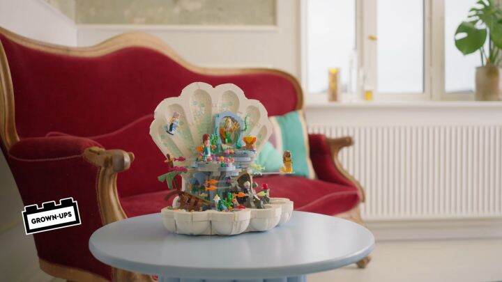 LEGO Disney Princess 43225 The Little Mermaid Royal Clam Shell Building ...