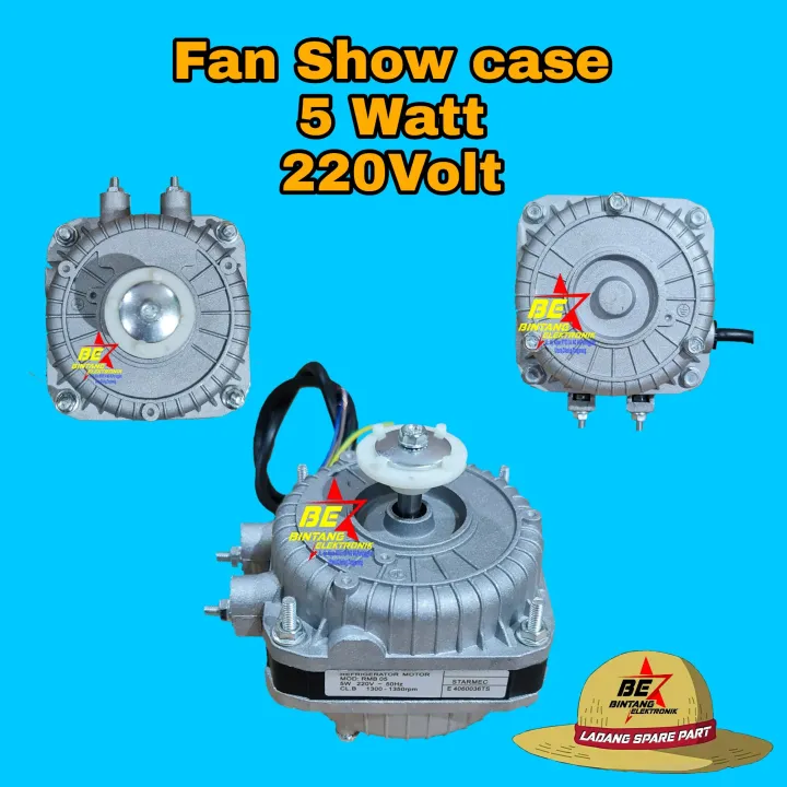Fan Motor Condensor Kulkas Showcase 5 watt Dinamo Kondensor Show Case ...