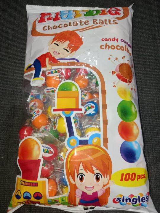 Marble Chocolate Balls Candy Coated Chocolate 100 pcs 380g | Lazada PH