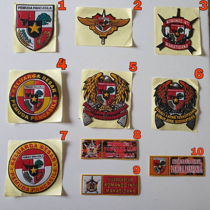 STICKER EMBOS LOGO PP ( PEMUDA PANCASILA )/STIKER TIMBUL LOGO PP ...