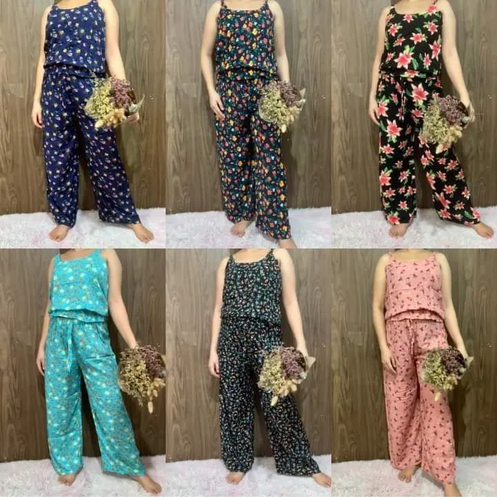 Squarepants Terno Floral (S-L) | Lazada PH