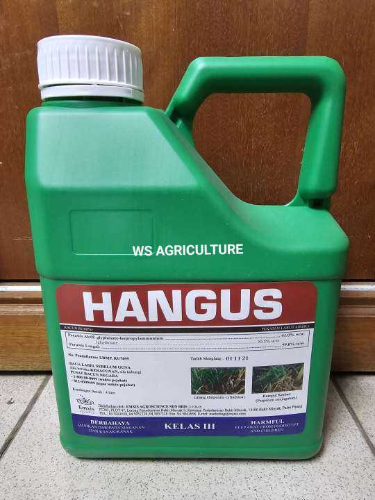 4L Hangus Glyphosate 41% Untuk Matikan Rumput dan Lalang. Generic to ...