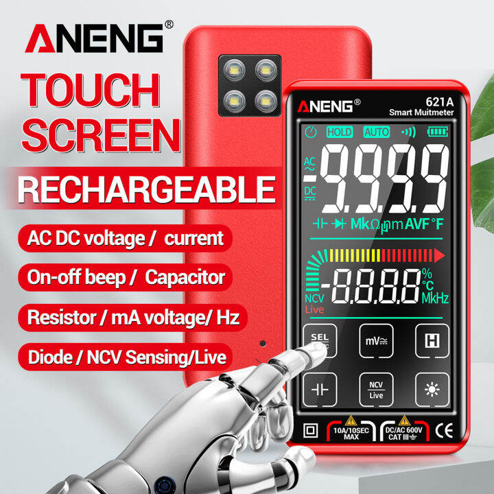 LCD Screen Digital 9999 Counts Digital Multimeter Volt Meter Ammeter ...