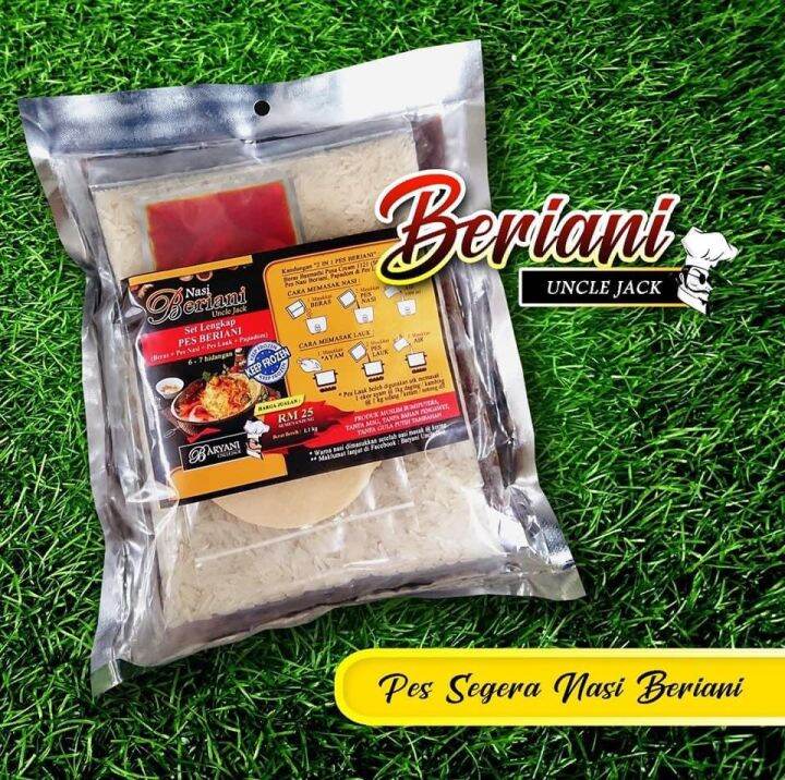 Nasi Beriani Uncle Jack Set Lengkap PES BERIANI | Lazada