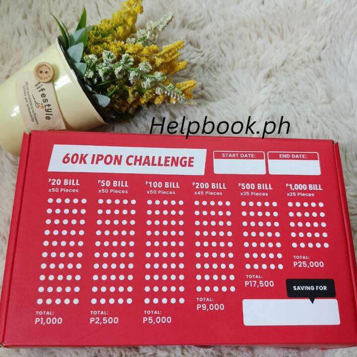 60K Ipon Box/Alkansiya Challenge By Chinkee Tan 1PC | Lazada PH