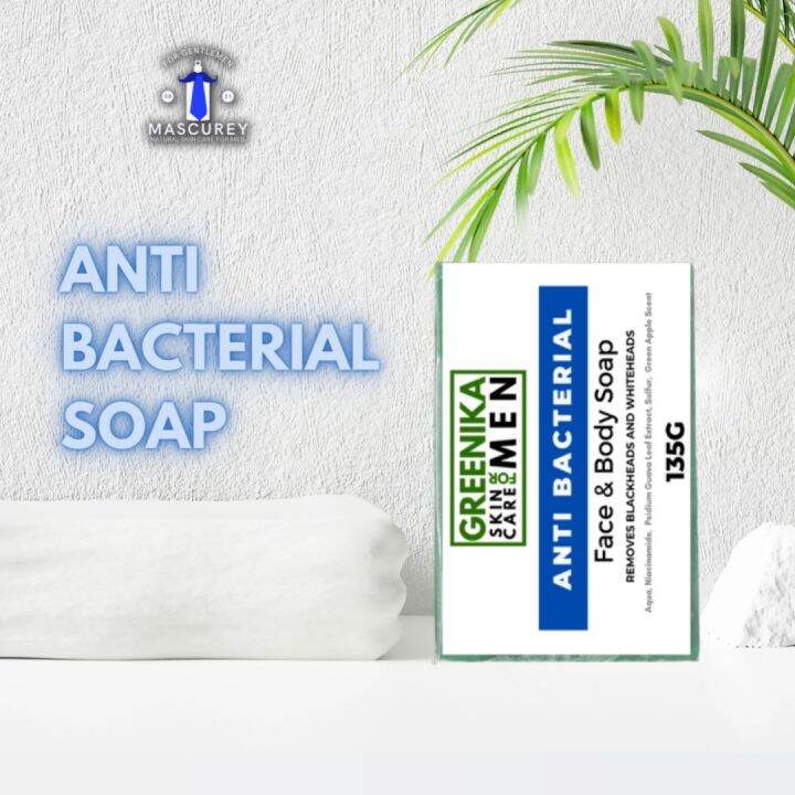 [ ANTIBACTERIAL SOAP FOR MEN ] Greenika Antibacterial Soap Organic Anti ...