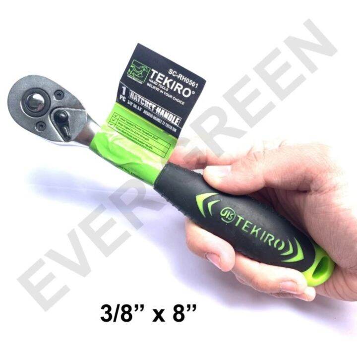 Tekiro Gagang kunci Shock Ratchet 3/8" x 8 " Inch / Hendel Ratchet ...