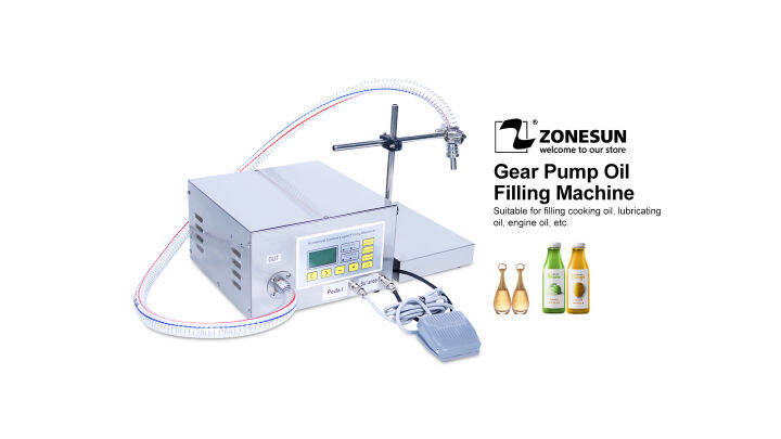 ZONESUN ZS-GP631 Semi Automatic Filling Machine Single Head Lubricating ...