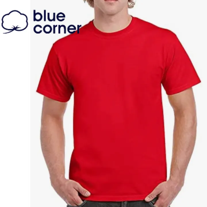 ORIGINAL BLUE CORNER ROUND NECK COLORED PLAIN T-SHIRT | Lazada PH