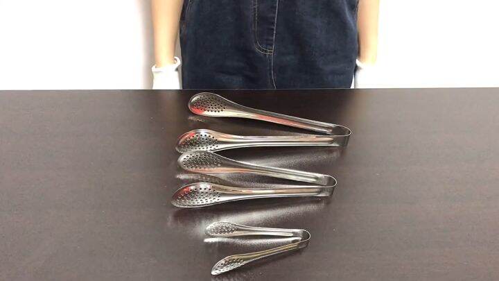 Penjepit Makanan Lubang /capitan Roti Stainless Steel /Jepitan Bolong ...