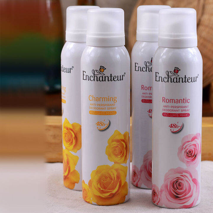 Enchanteur Fragrance Deodorant Spray Refreshing Antiperspirant Agent ...