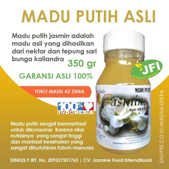 Madu Putih Jasmine 350 gr Sumbawa Lebah Apis Malivera | Lazada Indonesia