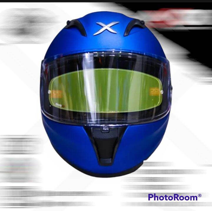 AXOR FULLFACE HELMET PLAIN BLUE GLOSSY | Lazada PH
