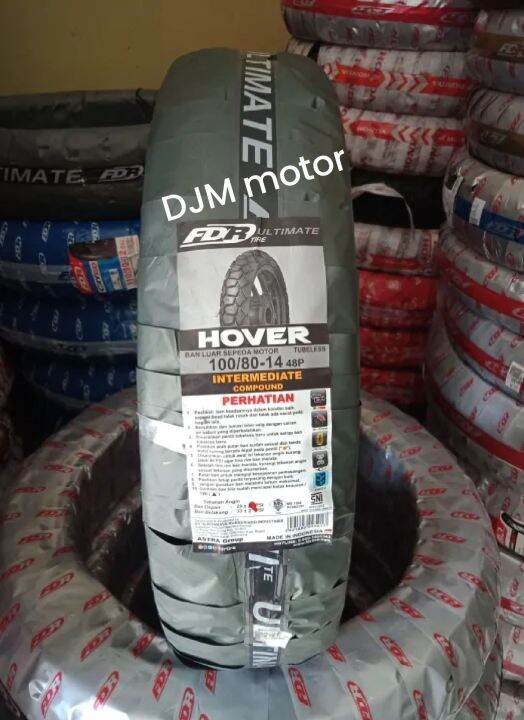 BAN TUBLES MATIC FDR ULTIMATE HOVER 100/80 RING14 BAN BARU 100% ...