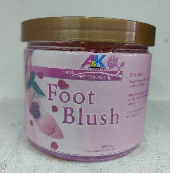 Foot blush salt type pinkish 500ml foot scrub foot spa care foot spa ...