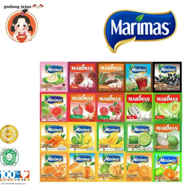 Marimas minuman serbuk instan yang enak dan segar isi 1 renceng ...