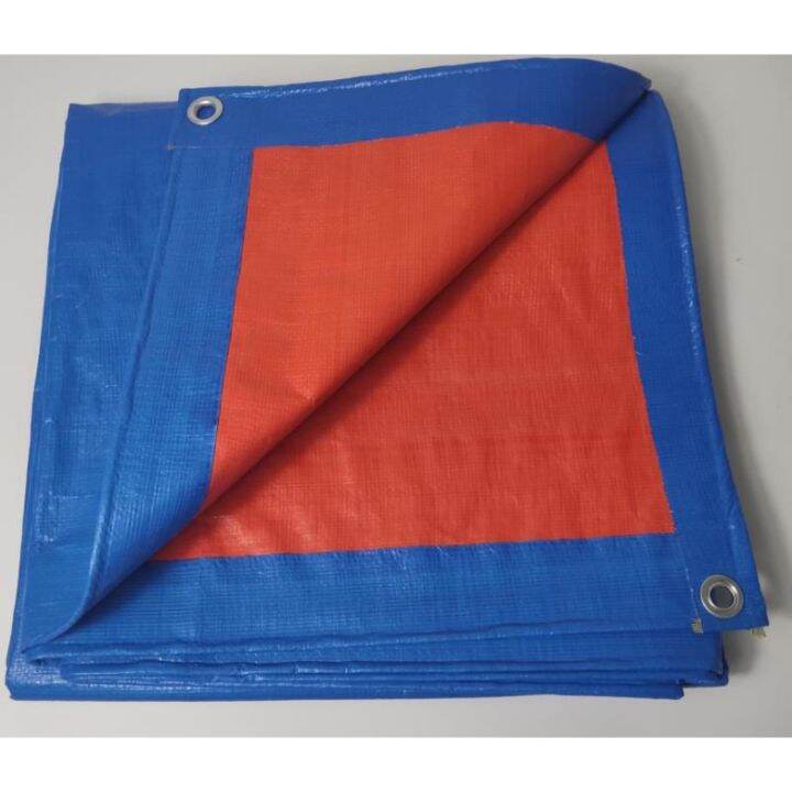 kanopi Kanvas biru oren Blue orange CANVAS TARPAULIN GRADE AA SIZE-XL ...