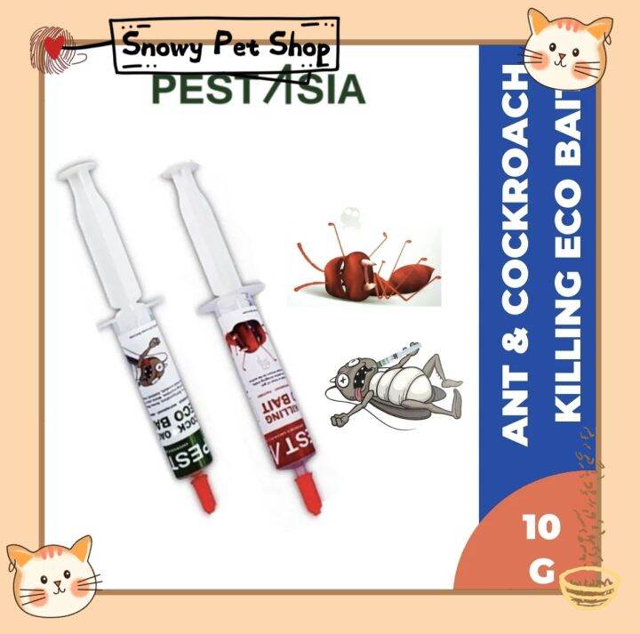 Pest Asia Natural Ant Bait Eco Gel 10g Cockroach Bait Eco Gel 10g ( Safe for Pets & Children ...