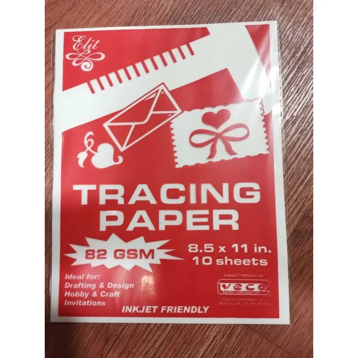 Veco Tracing Paper 82 gsm ( 10 sheets / pack) School Supplies Office ...
