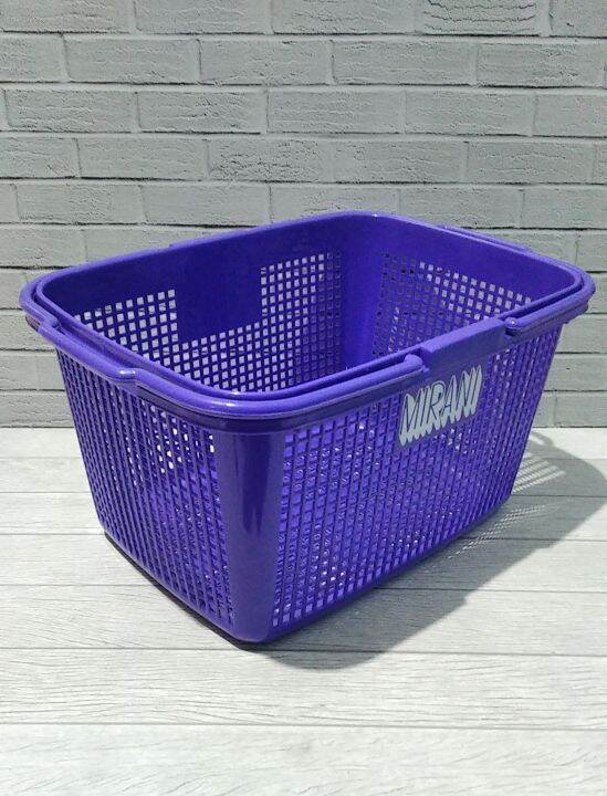 KERANJANG PLASTIK MIRANI KRANJANG MINIMARKET KRANJANG BELANJA | Lazada ...