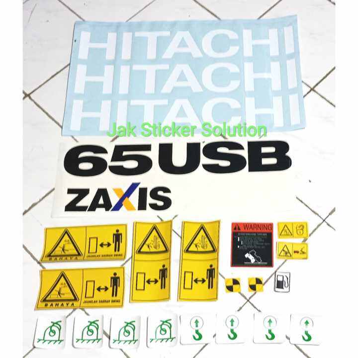 Stiker Hitachi Zaxis 65USB Sticker Alat Berat Excavator | Lazada Indonesia