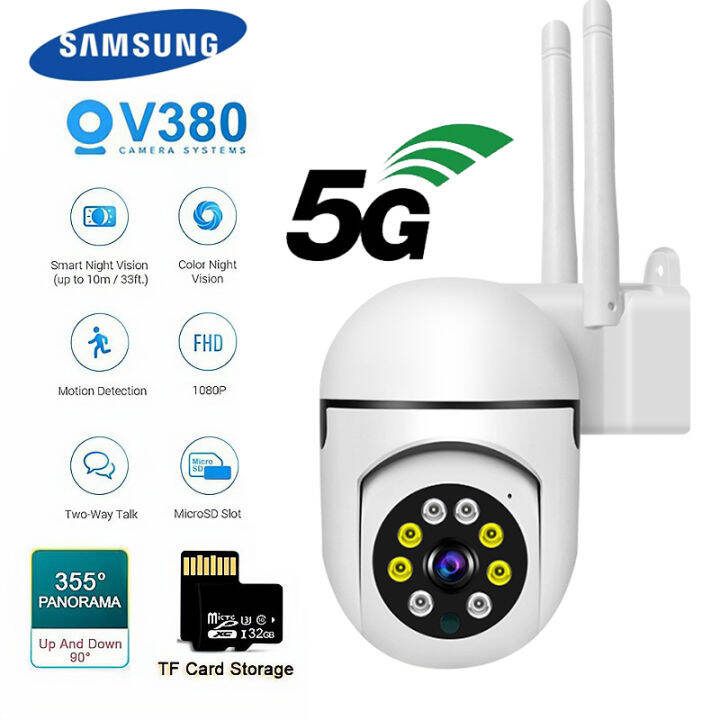 Samsung 5G CCTV Camera Wifi Connect Cellphone V380 Pro Wireless IP ...