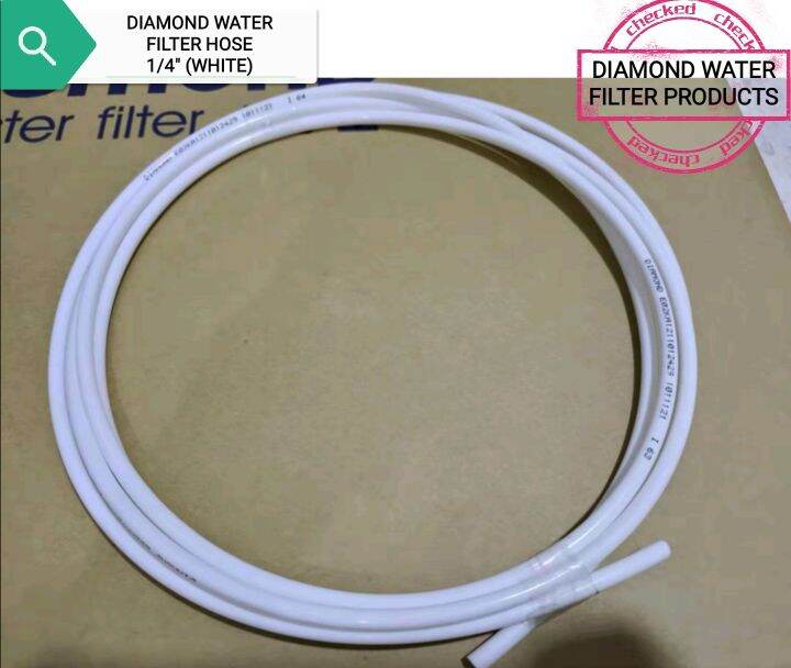 Diamond Original Water Filter Hose 1/4" (White) - 3 Meter | Lazada