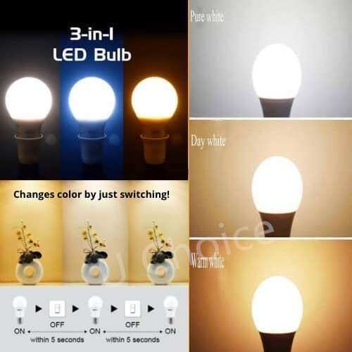 LED Tri colour BULB | Lazada PH