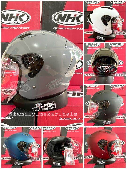 HELM NHK R1 ELITE SOLID HELM HALF FACE TERBARU PRIA/WANITA 2023 ...