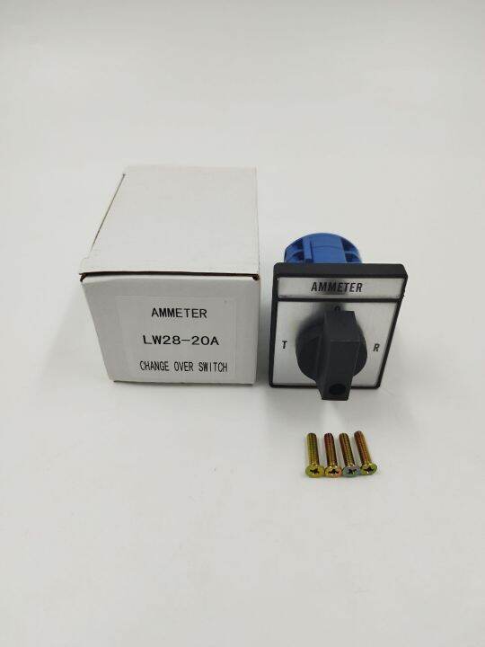 SELECTOR AMPERE SWITCH AMMETER LW28-20A CHANGE OVER SWITCH | Lazada ...