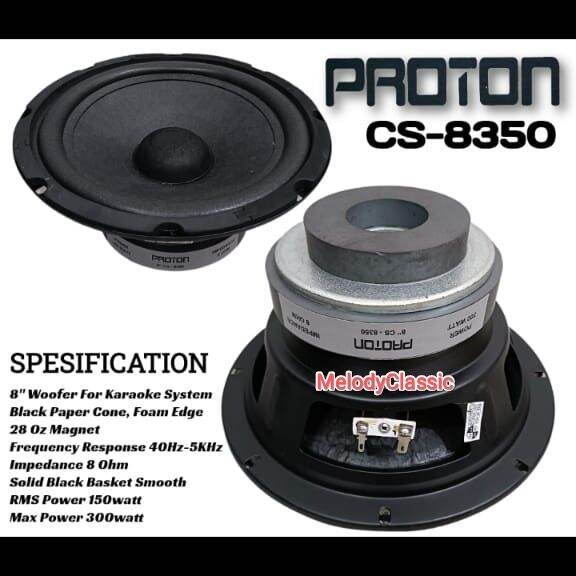 Speaker Komponen Proton CS 8350 Woofer 8inch 300Watt Double Magnet ...