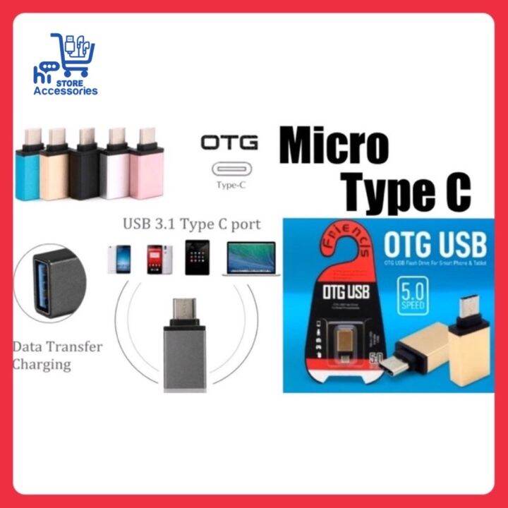 OTG USB TO MICRO & TYPE C | SAMBUNGAN FLASHDISK / USB KE HP HANDPHONE ...