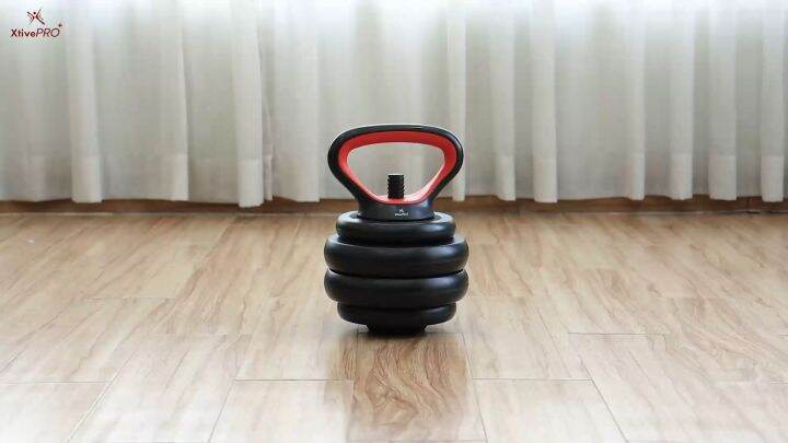 XtivePRO ดัมเบล 4 in 1 ชุดออกกำลังอเนกประสงค์ ดัมเบล บาร์เบล เคตเทิลเบล Push-Up ยกน้ำหนัก ...