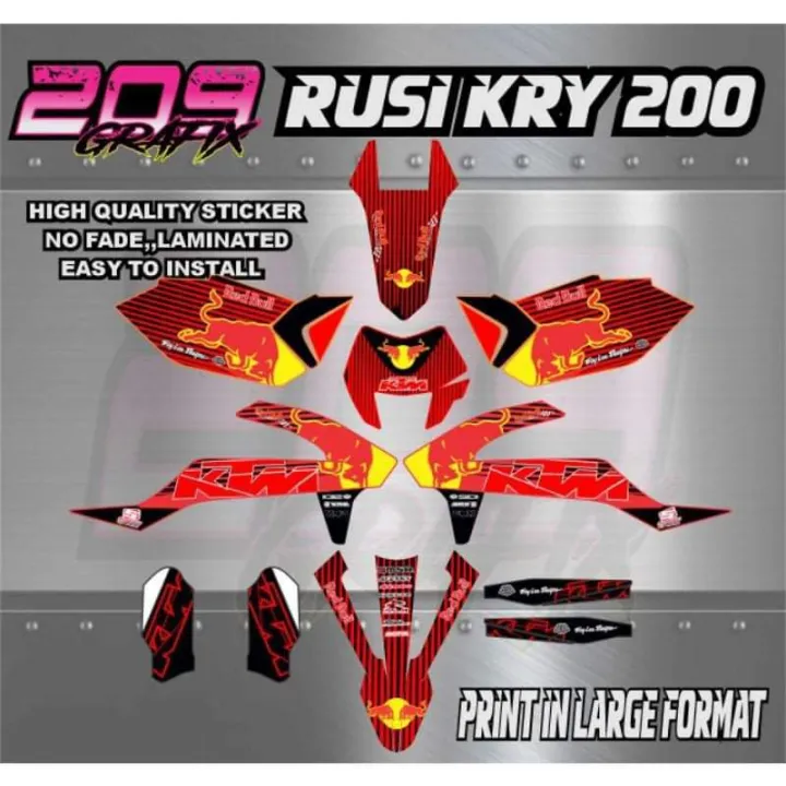 RUSI KRY 200, KRY 150 Full Body Decals | Lazada PH